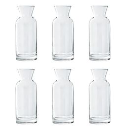 ich-zapfe Wasserkaraffe, Glaskaraffe, Weinkaraffe 6er-Set - Village, 1 L
