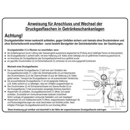 ich-zapfe Aufkleber "Anweisung" nach BGR 228