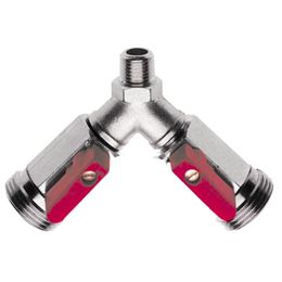 ich-zapfe Absperrhahn f&uuml;r Druckminderer 2 - leitig