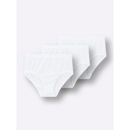 Speidel sheego Gro&szlig;e Gr&ouml;&szlig;en Slip mit Schriftzug am Bund, wei&szlig;, Gr&ouml;&szlig;e 44 - Damen