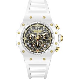 Invicta Racing 69649 Herrenuhr - Quarzwerk - Acryl mit goldenem Zifferblatt - 43 mm