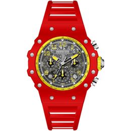 Invicta Racing 69659 Herrenuhr - Quarzwerk - Acryl mit silbernem Zifferblatt - 43 mm