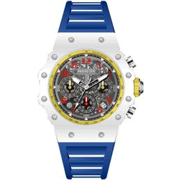 Invicta Racing 69666 Herrenuhr - Quarzwerk - Acryl mit silbernem Zifferblatt - 43 mm