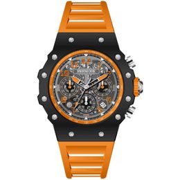 Invicta Racing 69663 Herrenuhr - Quarzwerk - Acryl mit silbernem Zifferblatt - 43 mm
