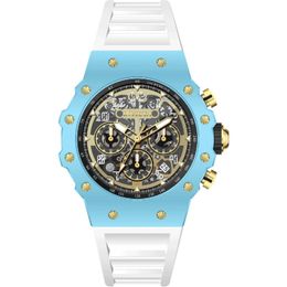 Invicta Racing 69652 Herrenuhr - Quarzwerk - Acryl mit goldenem Zifferblatt - 43 mm