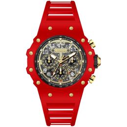 Invicta Racing 69654 Herrenuhr - Quarzwerk - Acryl mit goldenem Zifferblatt - 43 mm