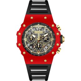 Invicta Racing 69685 Herrenuhr - Quarzwerk - Acryl mit goldenem Zifferblatt - 43 mm