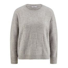 Peter Hahn - Rundhals-Pullover, grau, Gr. 48 / XL - Schurwolle