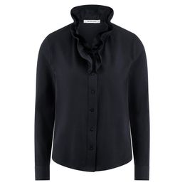 Peter Hahn - Jersey-Bluse, blau, Gr. 44 / L - Baumwolle
