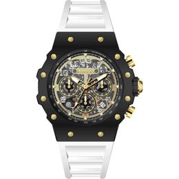 Invicta Racing 69653 Herrenuhr - Quarzwerk - Acryl mit goldenem Zifferblatt - 43 mm