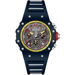 Invicta Racing 69661 Herrenuhr - Quarzwerk - Acryl mit silbernem Zifferblatt - 43 mm