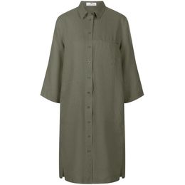 Peter Hahn - Kleid mit 3/4-Arm, gr&uuml;n, Gr. 44 / L - Leinen