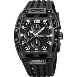 Invicta S1 Rally 70146 Herrenuhr - Quarzwerk - Kunststoff mit schwarzem Zifferblatt - 42 mm