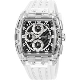 Invicta S1 Rally 70145 Herrenuhr - Quarzwerk - Kunststoff mit schwarzem Zifferblatt - 42 mm