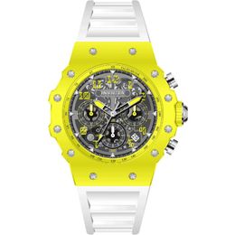 Invicta Racing 69686 Herrenuhr - Quarzwerk - Acryl mit silbernem Zifferblatt - 43 mm