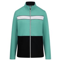 Peter Hahn - Sweatjacke, t&uuml;rkis, Gr. 38 / S - Baumwolle
