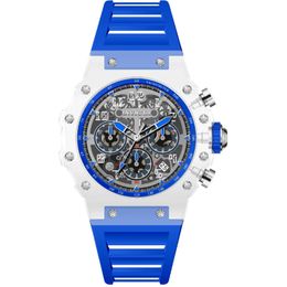 Invicta Racing 69678 Herrenuhr - Quarzwerk - Acryl mit silbernem Zifferblatt - 43 mm