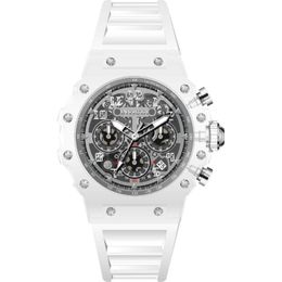 Invicta Racing 69680 Herrenuhr - Quarzwerk - Acryl mit silbernem Zifferblatt - 43 mm