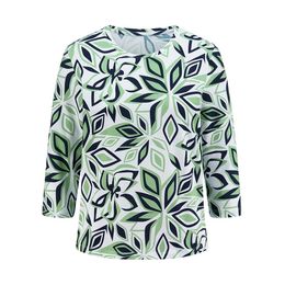 Peter Hahn - Shirt mit Rundhals-Ausschnitt, mehrfarbig, Gr. 36 / S - Baumwolle