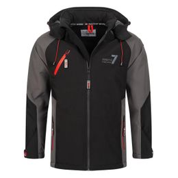 Arctic Seven Herren Softshell Jacke &ndash; Schwarz-Dunkelgrau