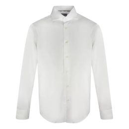 Aquascutum Schlichtes, langarmliges weisses Hemd