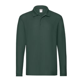 Fruit of the Loom - "Premium" Poloshirt f&uuml;r Herren Lang&auml;rmlig (Tannengr&uuml;n)