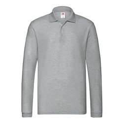 Fruit of the Loom - "Premium" Poloshirt f&uuml;r Herren Lang&auml;rmlig (Sportliches Heather)