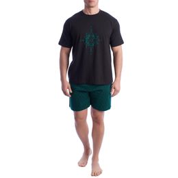 Herren-Pyjama mit kurzen &Auml;rmeln aus 100 % Baumwolle KL30000