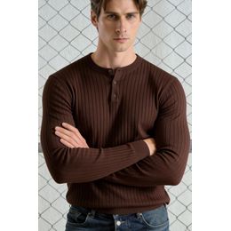 Slim Fit Langarmhemd mit Button-Down-Kragen