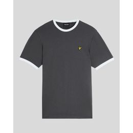 Lyle & Scott Ringer Baumwoll Rundhalsausschnitt T-Shirt