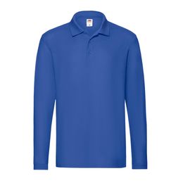 Fruit of the Loom - "Premium" Poloshirt f&uuml;r Herren Lang&auml;rmlig (K&ouml;nigsblau)
