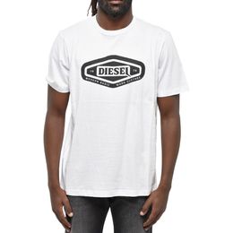 Diesel Modern Basic Logo Wei&szlig;es T-shirt