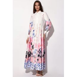 Blumen A-Linie Maxikleid