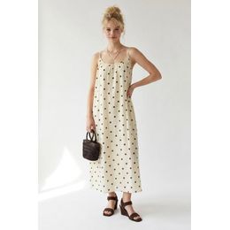 Punktmuster A-Linien-Maxikleid