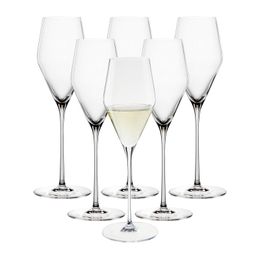 Champagnerglas Spiegelau "Champagnergl&auml;ser Definition 250 ml 6er Set transparent", bunt (transparent), Glas, Trinkgef&auml;&szlig;e