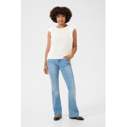 Cream &Auml;rmellose Bluse Regular fit Snow White
