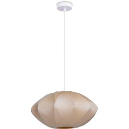 Paco Home Pendelleuchte "HUGO PD1", wei&szlig; (apricot), 1, &Oslash; 40cm H: 175cm, Leuchten, Pendelleuchte