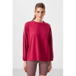 &Uuml;bergro&szlig;e lange gestreifte Tunika-Bluse