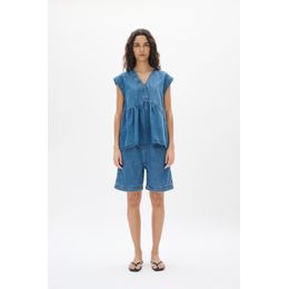 Inwear Shorts Relaxed fit Washed Denim blue