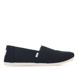 Toms Shoes Espadrilles Alpargata coton recycl&eacute; Toms Pour Femme en Noir
