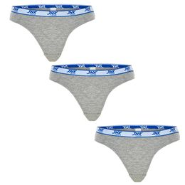 JHK - Slips f&uuml;r Damen, Meliert (3er-Pack) (Grau meliert)