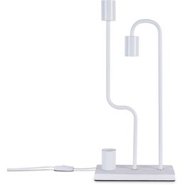 Paco Home Tischleuchte "GERALT", wei&szlig;, H: 53cm, Leuchten, LED Wohnzimmer Schlafzimmer Esszimmer Leselampe Deko E27, Tischleuchte