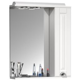 Badspiegel Vcm "Spiegelschrank Bad Spiegel Casalo L", wei&szlig;, B:60cm T:14cm, Schr&auml;nke, Badspiegel