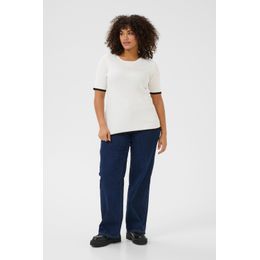 Kaffe Strickpullover Regular fit black offwhite
