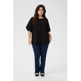Kaffe Kurzarm-Bluse Regular fit Black