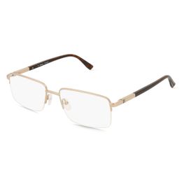 Fielmann LN 080 FLEX CL Brille Herren | Fassung: Halbrand, Quadratisch, Gold Havanna