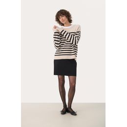 PART TWO Strickpullover NiakaPW Gerade Passform black offwhite