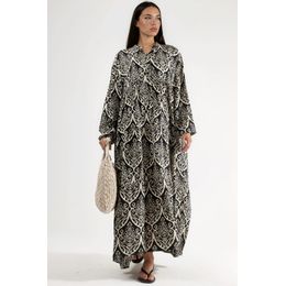 Bequemes Gemustertes Maxikleid