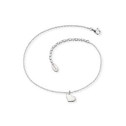 Fu&szlig;kette Engelsrufer "HERZ", silber (silberfarben), Fu&szlig;ketten, Damen, Silber 925 (Sterlingsilber)