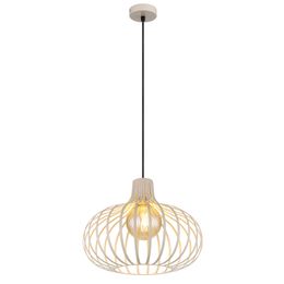 NOWA H&auml;ngeleuchte "MATEO", beige (cremefarben matt), &Oslash; 40cm H: 150cm, 1 Stk., Leuchten, H&auml;ngelampe/Pendelleuchte/Esszimmer/Wohnzimmer/Esstisch, H&auml;ngeleuchte